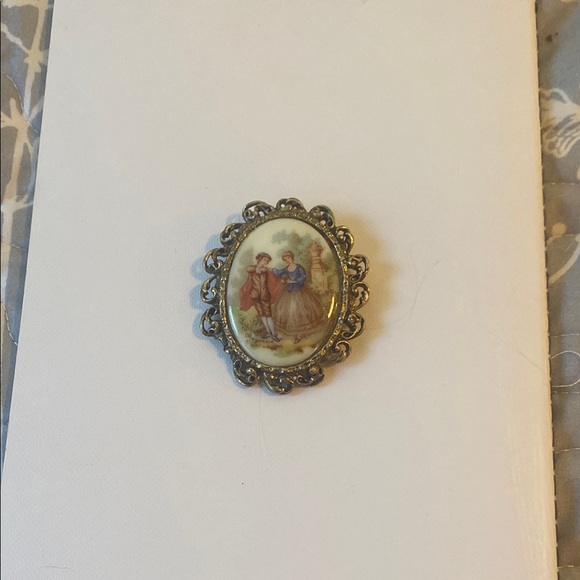 Jewelry | Vintage Cameo Brooch With Family Scene | Poshmark